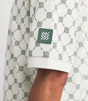 MANORS Piqué Monogram Goat Polo Shirt