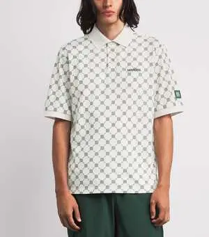 MANORS Piqué Monogram Goat Polo Shirt