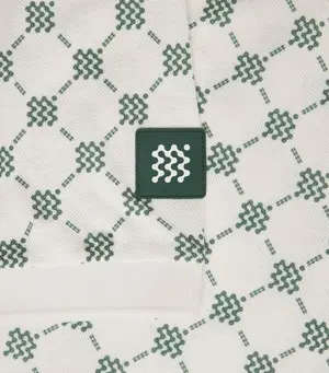MANORS Piqué Monogram Goat Polo Shirt