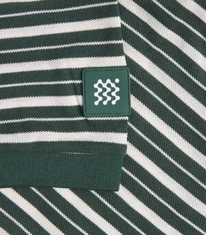 MANORS Piqué Stripe Goat Polo Shirt
