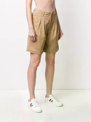 Woolrich Khaki Cotton Wide-leg Shorts