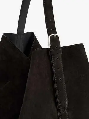 TOTEME Suede Belted Tote - Multicolor