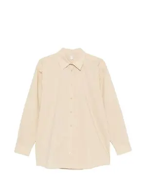 TOTEME TOTEME Oversized Cotton Shirt With Tone-on-Tone Stripes Multicolor