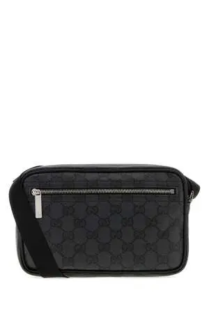 Gucci Gg Fabric Mini Crossbody Bag - Black