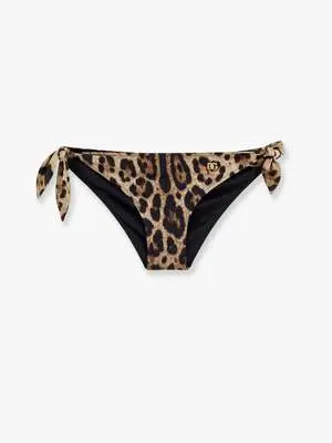 Dolce & Gabbana Animal Print Lycra Bikini Bottoms - Multicolor