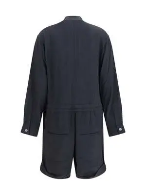 Isabel Marant Étoile Short Cotton Blend Jumpsuit - Black