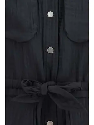 Isabel Marant Étoile Short Cotton Blend Jumpsuit - Black