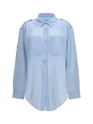 Isabel Marant Étoile Valiane Western-inspired Cotton Shirt - Blue