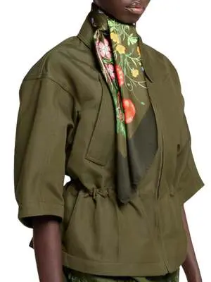 Gucci Printed Silk Twill Scarf