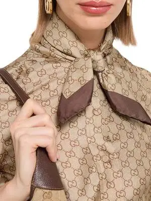 Gucci Printed Silk Twill Scarf