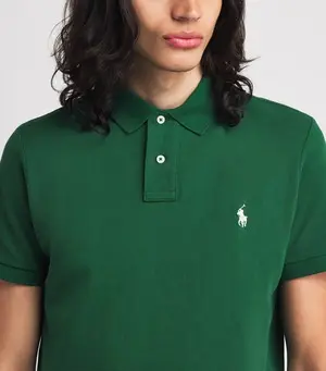 Polo Ralph Lauren Cotton Mesh Custom-fit Polo Shirt - Green