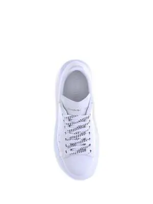 Alexander McQueen Leather Lace-up Sneakers With Platform Sole - White