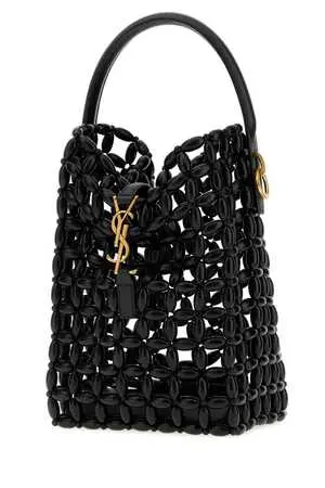 Saint Laurent Le 37 Grained Leather Bucket Bag - Black