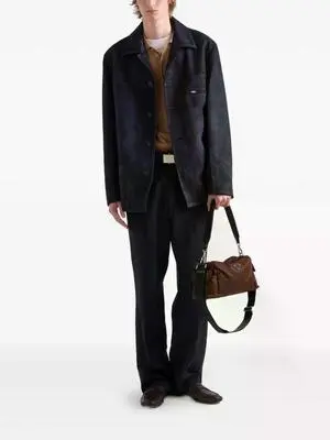 Prada Re-nylon And Leather Explore Hobo Bag
