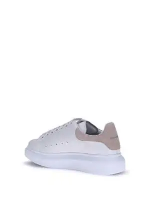 Alexander McQueen Leather Sneakers With Platform Sole - White