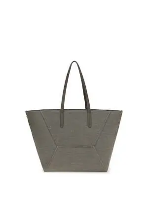 Brunello Cucinelli Canvas Bc Tote Bag - Brown