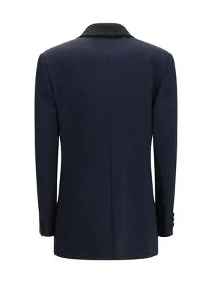 Bottega Veneta Single-breasted Jacket With Intrecciato Motif