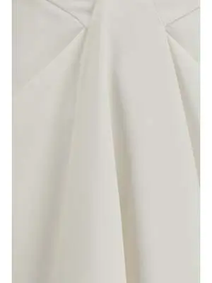 Givenchy Draped Wool And Mohair Skirt - White