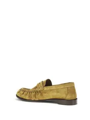 Saint Laurent Suede Le Loafer Moc Toe Loafers