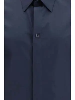 Fendi Shirt With Ff Detail - Blue