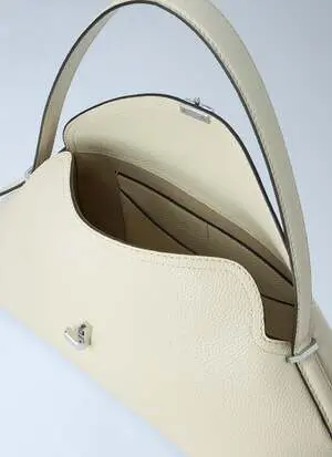 TOTEME T-lock Grained Leather Shoulder Bag