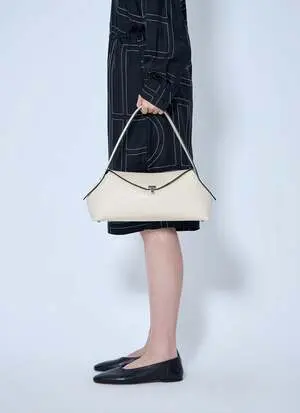 TOTEME T-lock Grained Leather Shoulder Bag - Multicolor