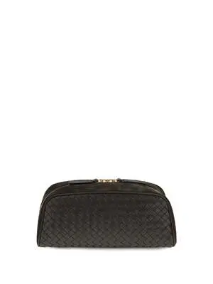 Bottega Veneta Large Nodo Pouch In Nappa And Suede - Brown