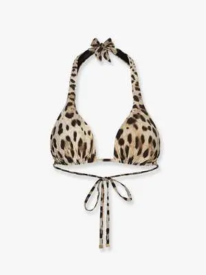 Dolce & Gabbana Animal Print Bikini Top - Multicolor