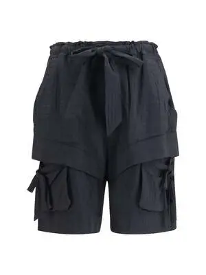 Isabel Marant Étoile ISABEL MARANT ETOILE Elasticated Waist Drawstring Shorts Black