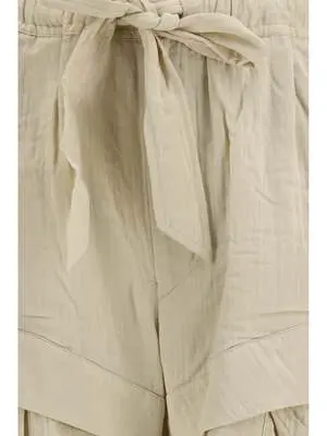 Isabel Marant Étoile Relaxed Fit Drawstring Shorts - Cream