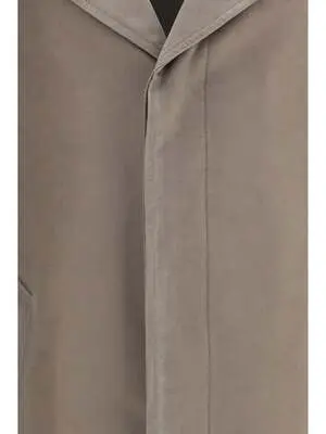 Loewe Single-breasted Brushed Cotton-blend Coat