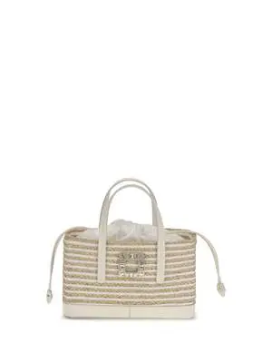 ROGER VIVIER Straw Handbag - White