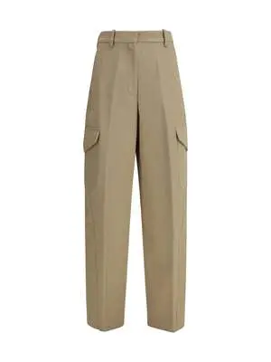 Givenchy Cotton Cargo Pants - Cream