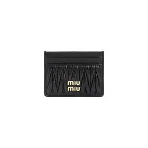 Miu Miu Lamb Leather Cardholder - Black