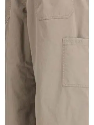 Balenciaga Workwear Cotton Twill Trousers - Cream