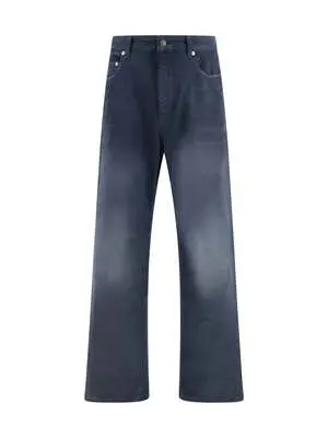 Balenciaga Wide-leg Denim Jeans - Blue