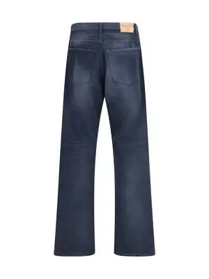 Balenciaga Wide-leg Denim Jeans - Blue