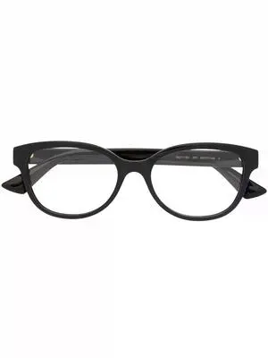 Gucci Logo Plaque Glasses - Black