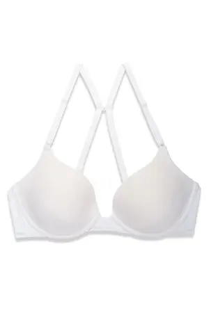Natori Bliss Cotton Convertible T-shirt Bra - White