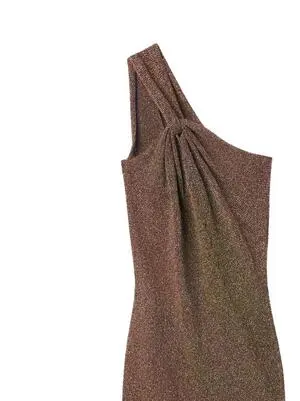 A.L.C. Mimi Knot-detail One-shoulder Midi Dress