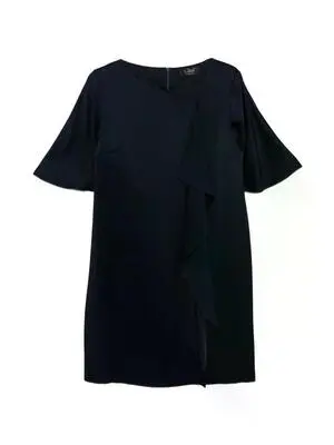 CLIPS Ruffled Short-sleeve Mini Dress