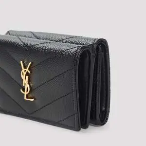 Saint Laurent Compact Card Holder - Black