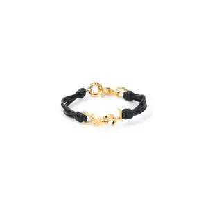 Saint Laurent Multi-strand Cassandre Bracelet - Black