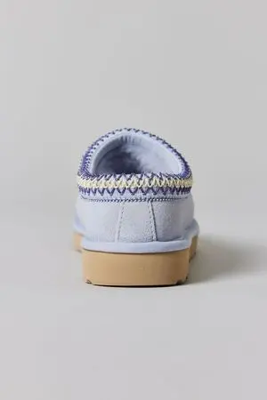 UGG Tasman Suede Embroidered Braid Slipper Clogs