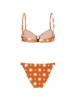 DAZE DAYZ Soleil Sun-print Bikini - Orange