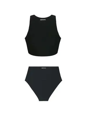 DAZE DAYZ Logo Print Two-piece Swimwear - Black
