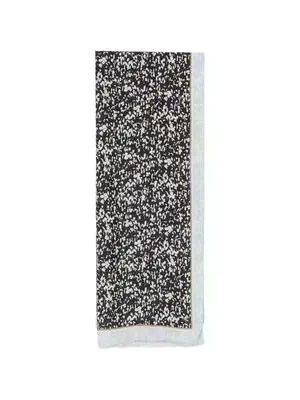 Marc O'polo Floral-print Fringed Scarf - Blue