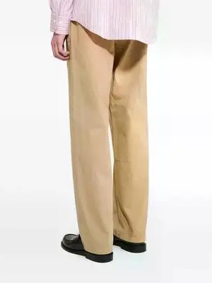 Gramicci Belted Cotton Trousers - Brown