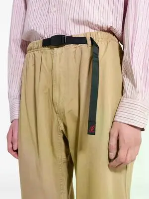 Gramicci Belted Cotton Trousers - Brown