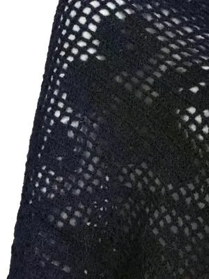 CHIARA IS Coperta Peonia Fringed Crochet Scarf